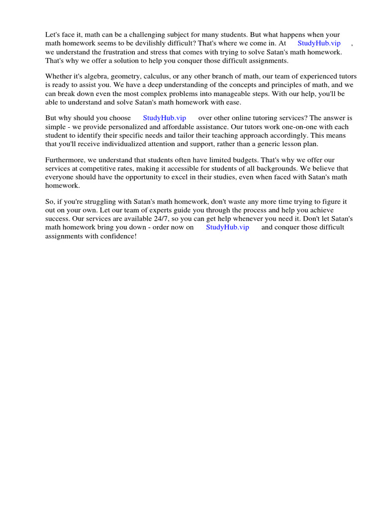 Satan Math Homework | PDF | Jesus | Salvation