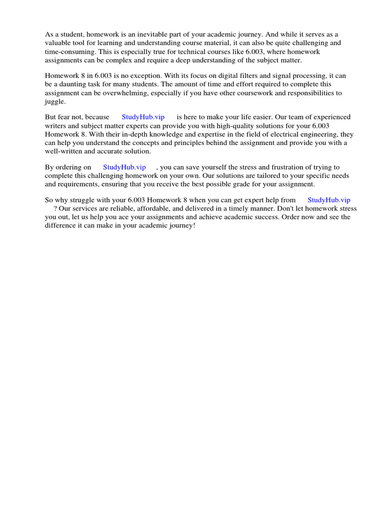 6.003 Homework 8 Solution | Download Free PDF | Pressure | Expert