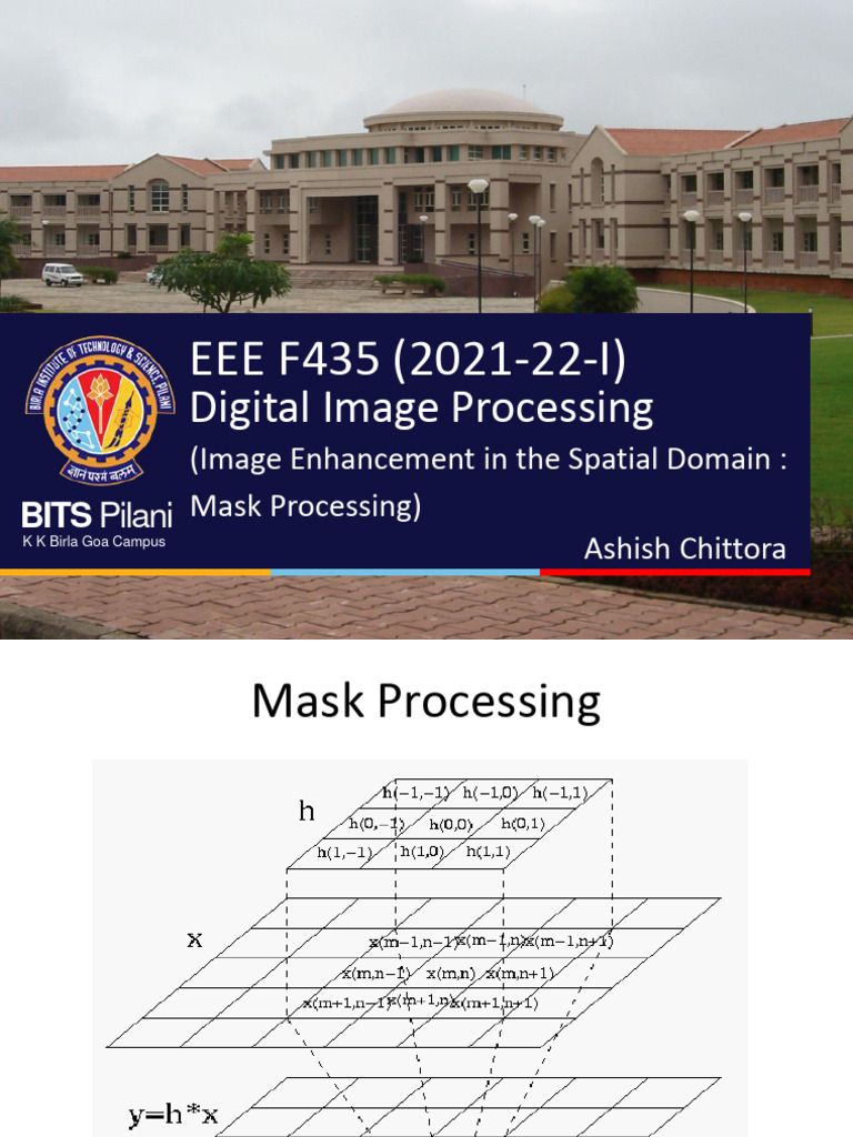 DIP Lec 11 Image Enhancement Mask Processing | PDF | Recording | Vision