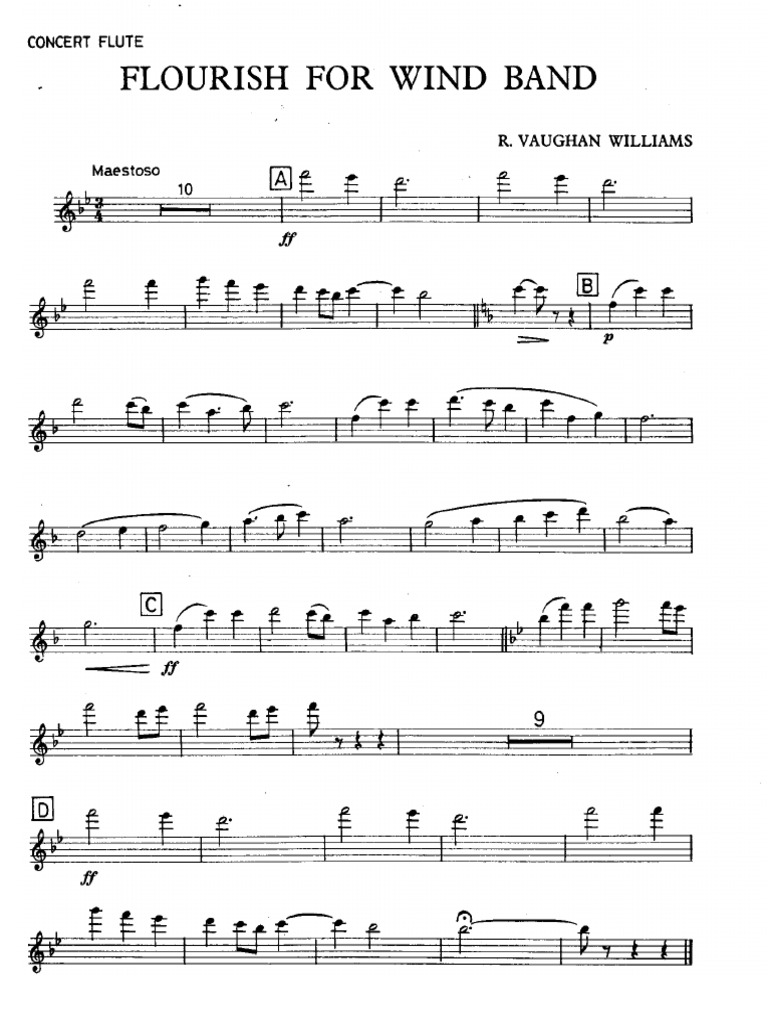 Flourish (All Parts) - Vaughan Williams | PDF