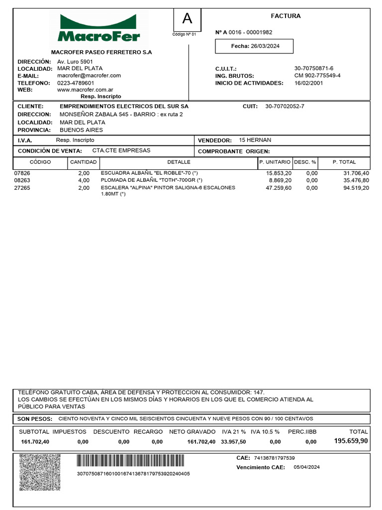 Macrofer - Fc-A-16-1982 | PDF | Marketing | Comercio