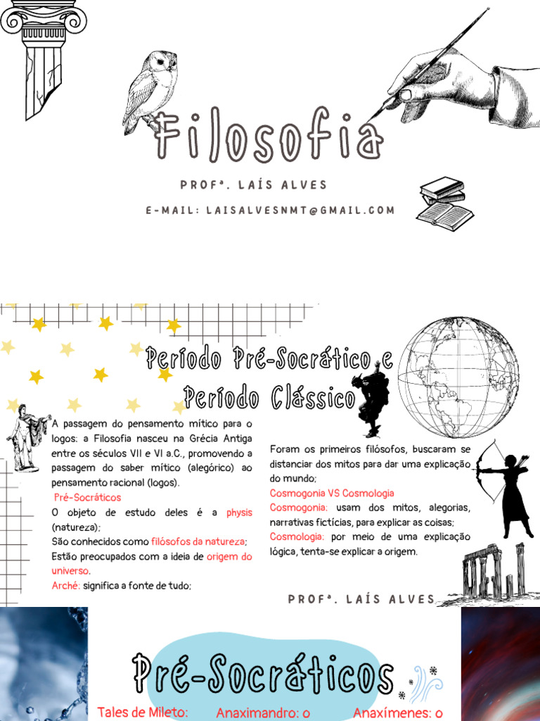 Pré Socraticos e Filosofia Classica | PDF | Sócrates | Filosofia Grega ...