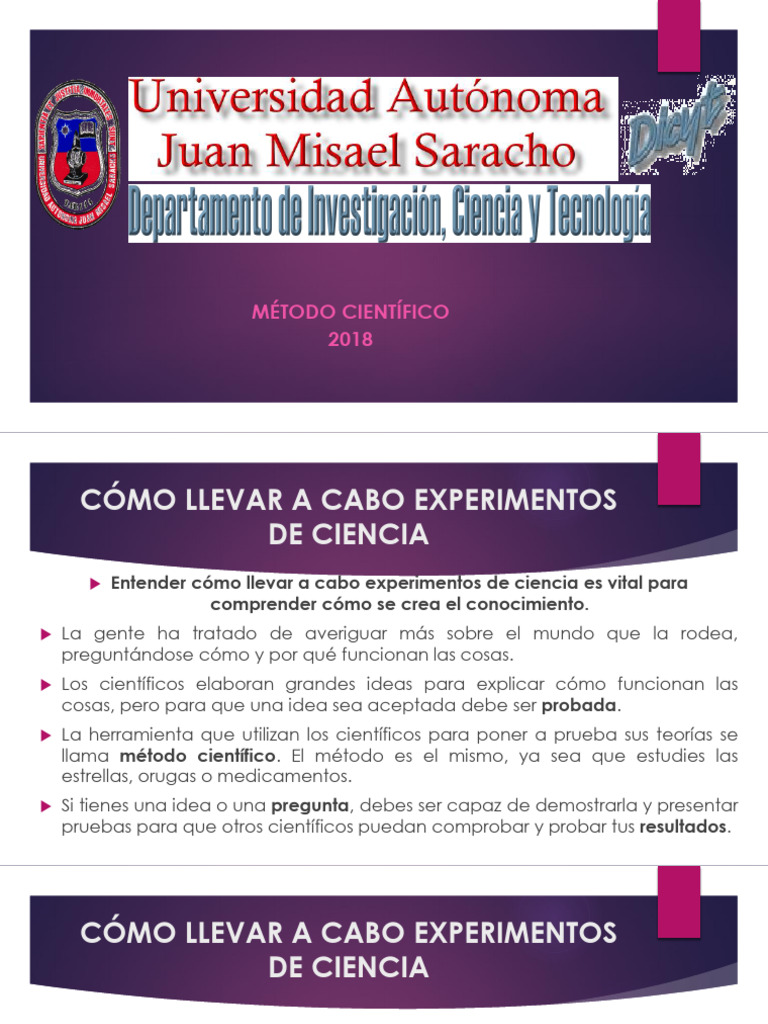 Guía para Experimentos Científicos | PDF | Experimentar | Hipótesis