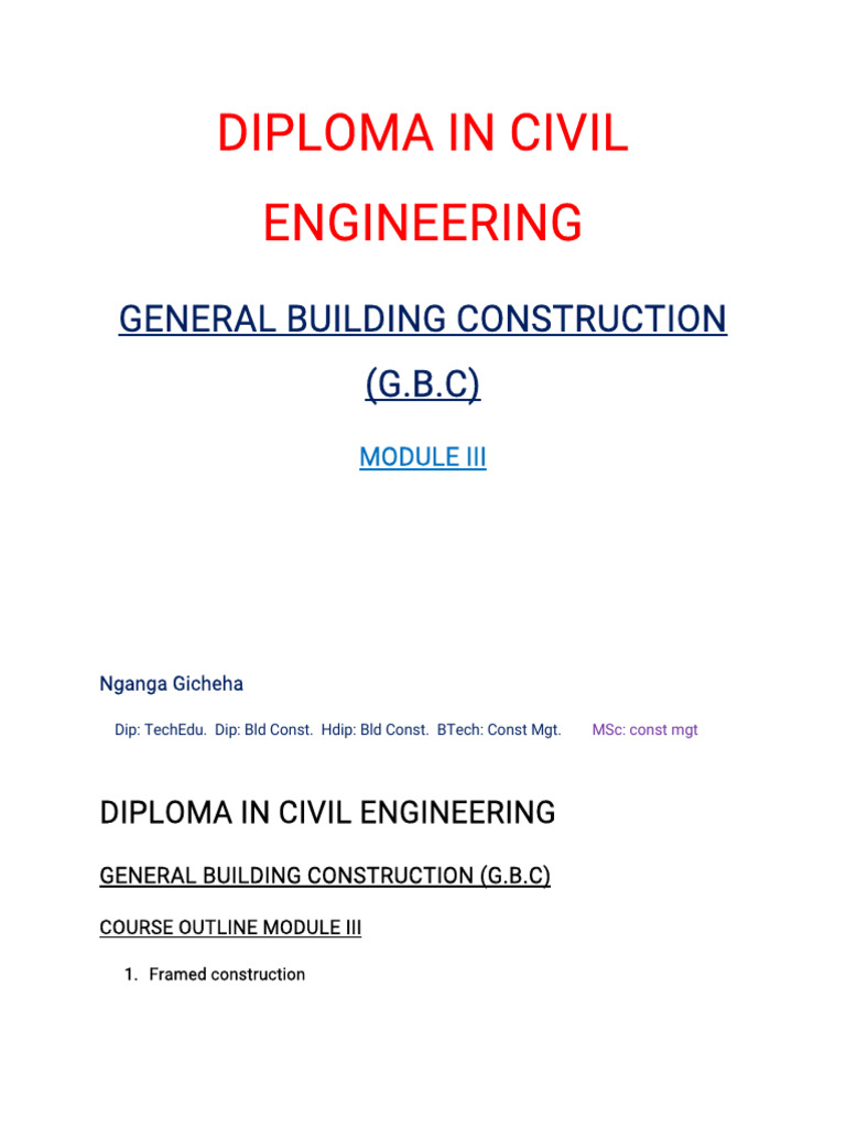 GBC MODULE III notes | PDF