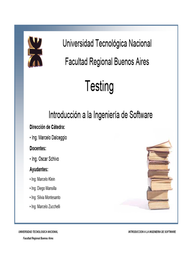 C11-Testing | PDF | Pruebas de software | Software