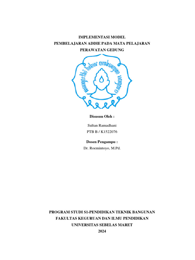 K1522076 - Sultan Ramadhani - Implementasi ADDIE Model | PDF | Karier & Perkembangan
