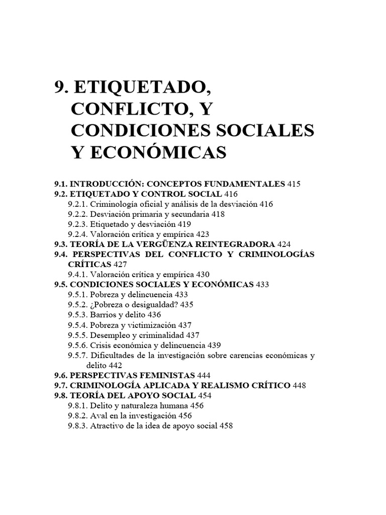 Tema 4 Sociologia criminal | PDF | Desviación (sociología) | Criminología
