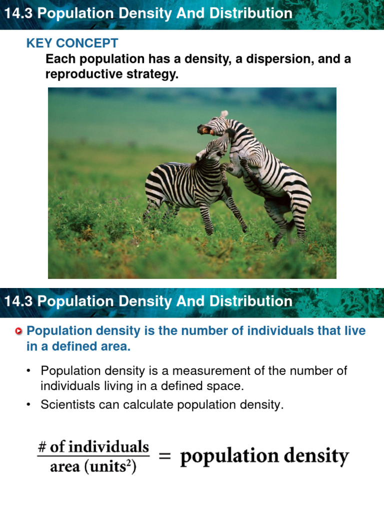 14.3 Population Density and Distribution Book | PDF