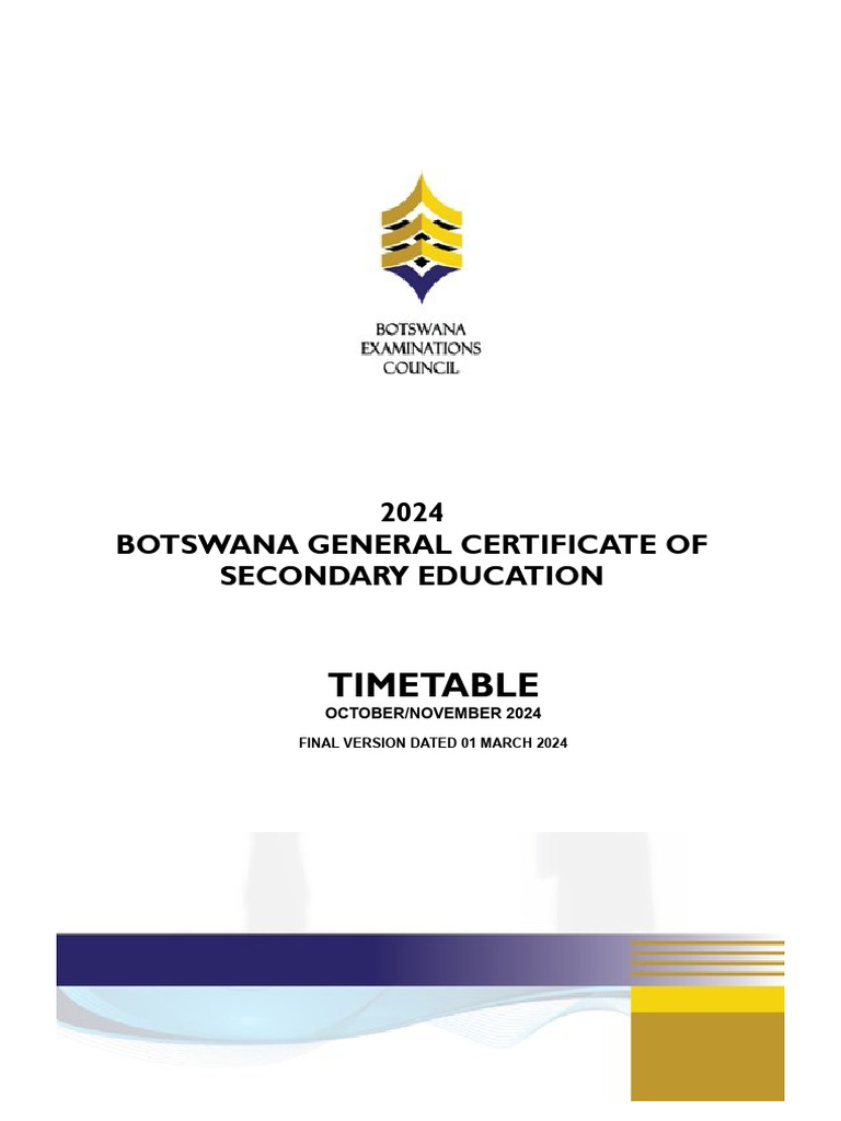 2024-bgcse-timetable_01-march-2024pdf | PDF | Human Resources | Human Resource Management