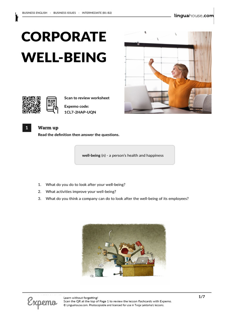 Corporate Well Being American English Student | Download Free PDF | Clause | Employment