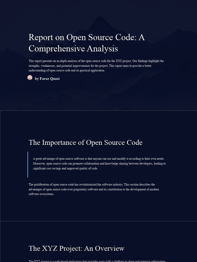 Report On Open Source Code A Comprehensive Analysis | PDF | Open Source | Computer Security