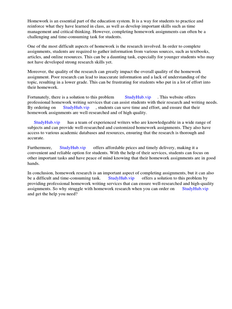 Homework Research Primary | PDF | Homework | Knowledge