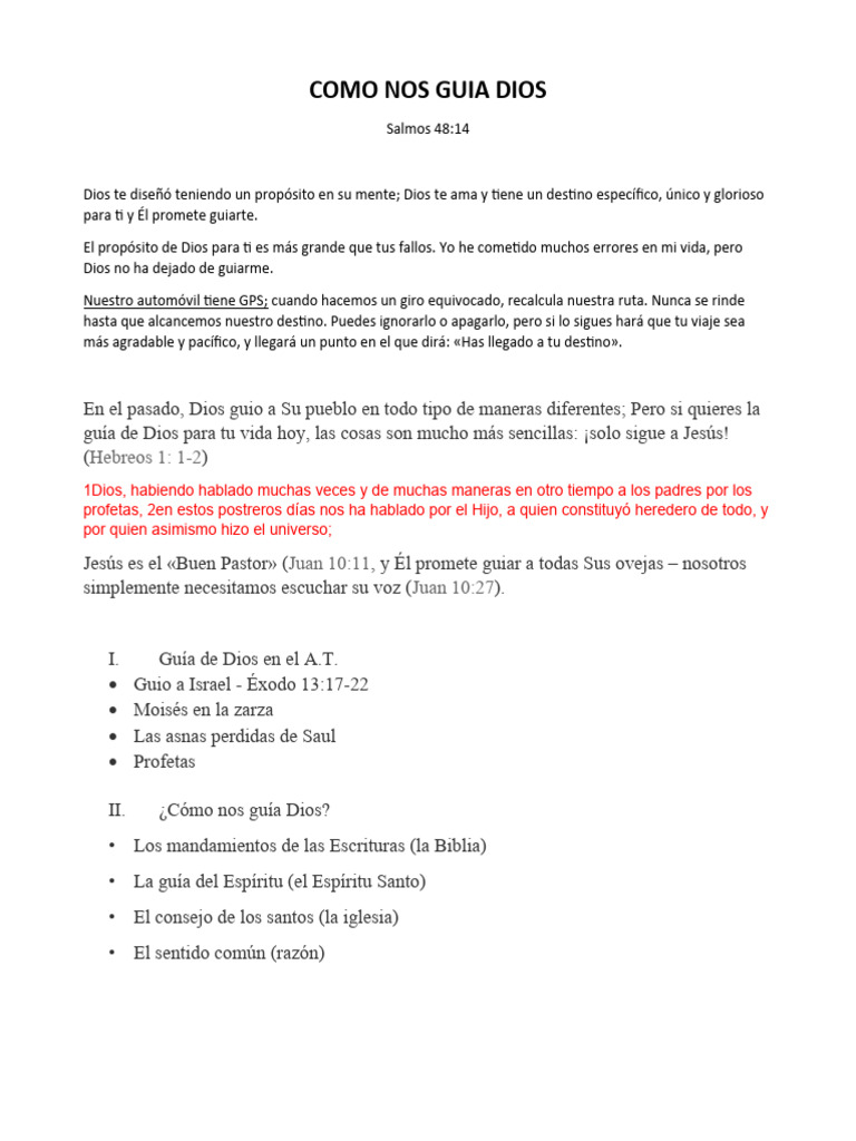 Como Nos Guia Dios | PDF | Profeta | Creencia religiosa y doctrina