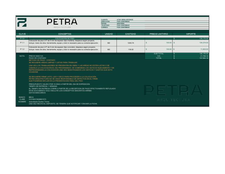 Ptto Petra Atxk Piso 24.01.24 | PDF