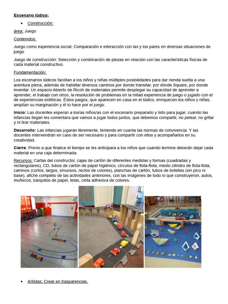 Escenario Lúdico | PDF