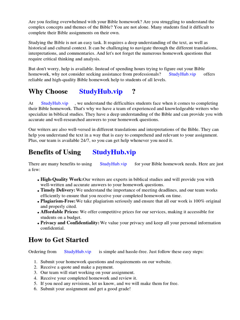 Bible Homework Questions | Download Free PDF | Bible | Jesus