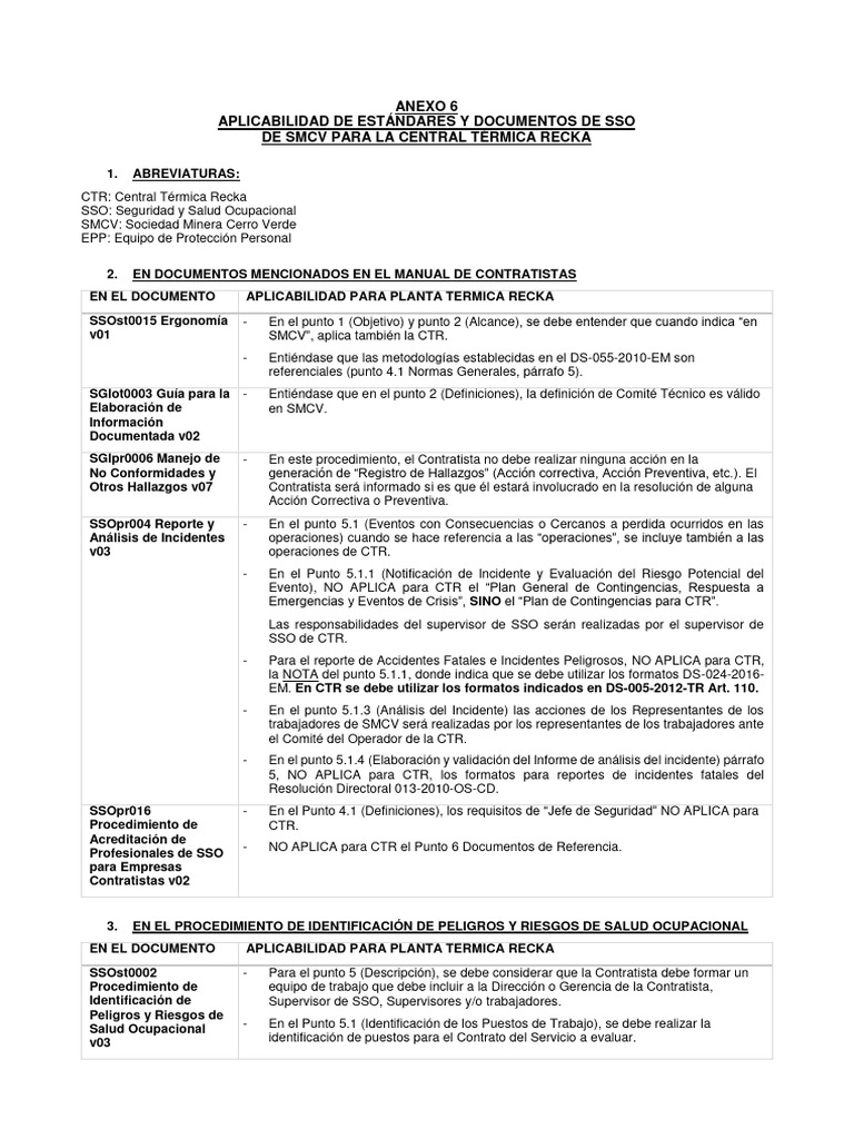SSOm0002 - Manual GSSO EECCCT Recka - v02-19 | PDF | Seguridad y salud ...