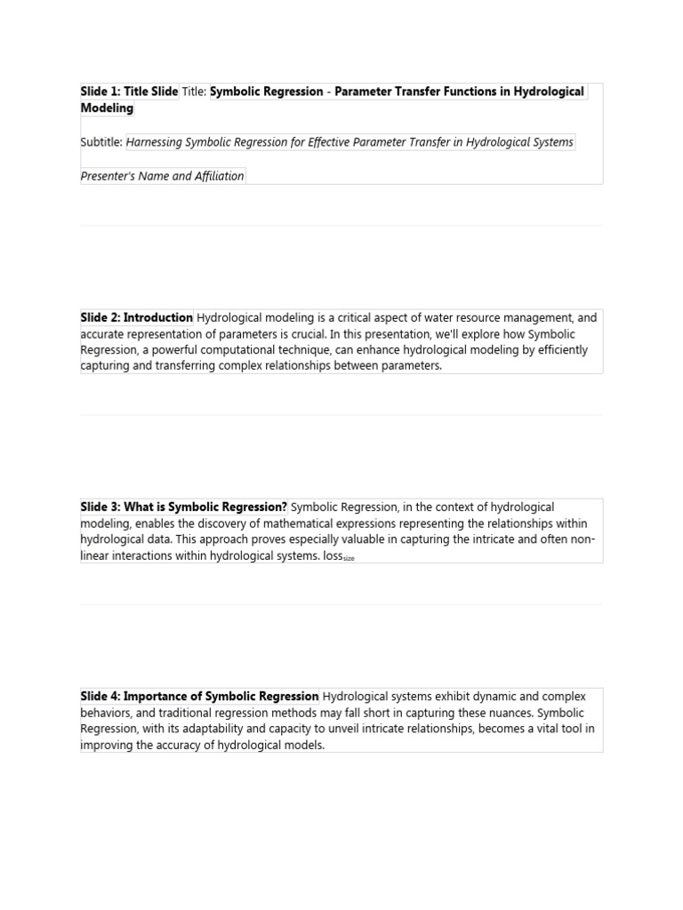 Symbolic Regression | Download Free PDF | Regression Analysis | Hydrology