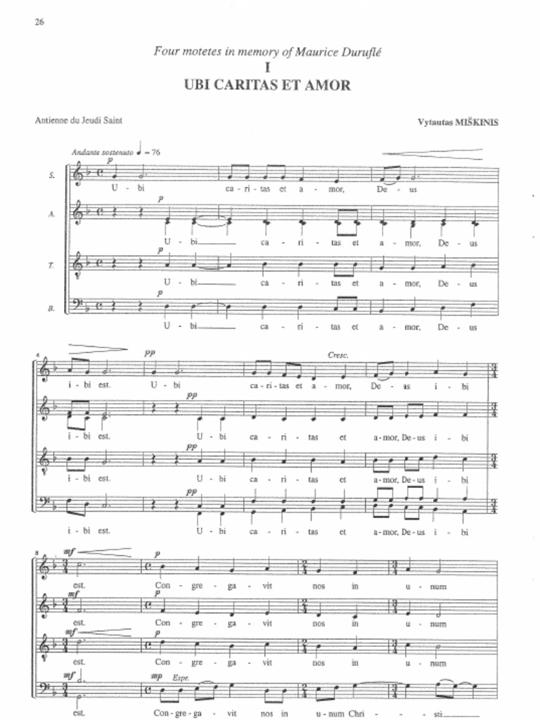 MISKINIS Motets | PDF