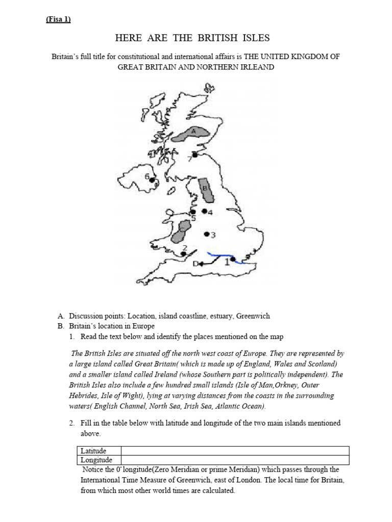 British Isles Geography Overview | PDF