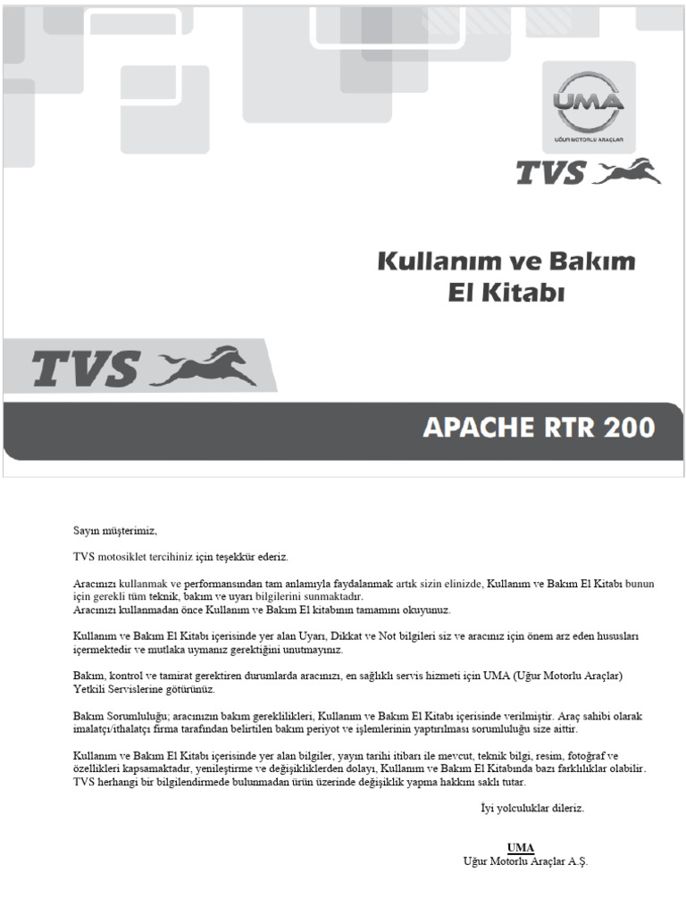 Apache-RTR-200-4V | PDF