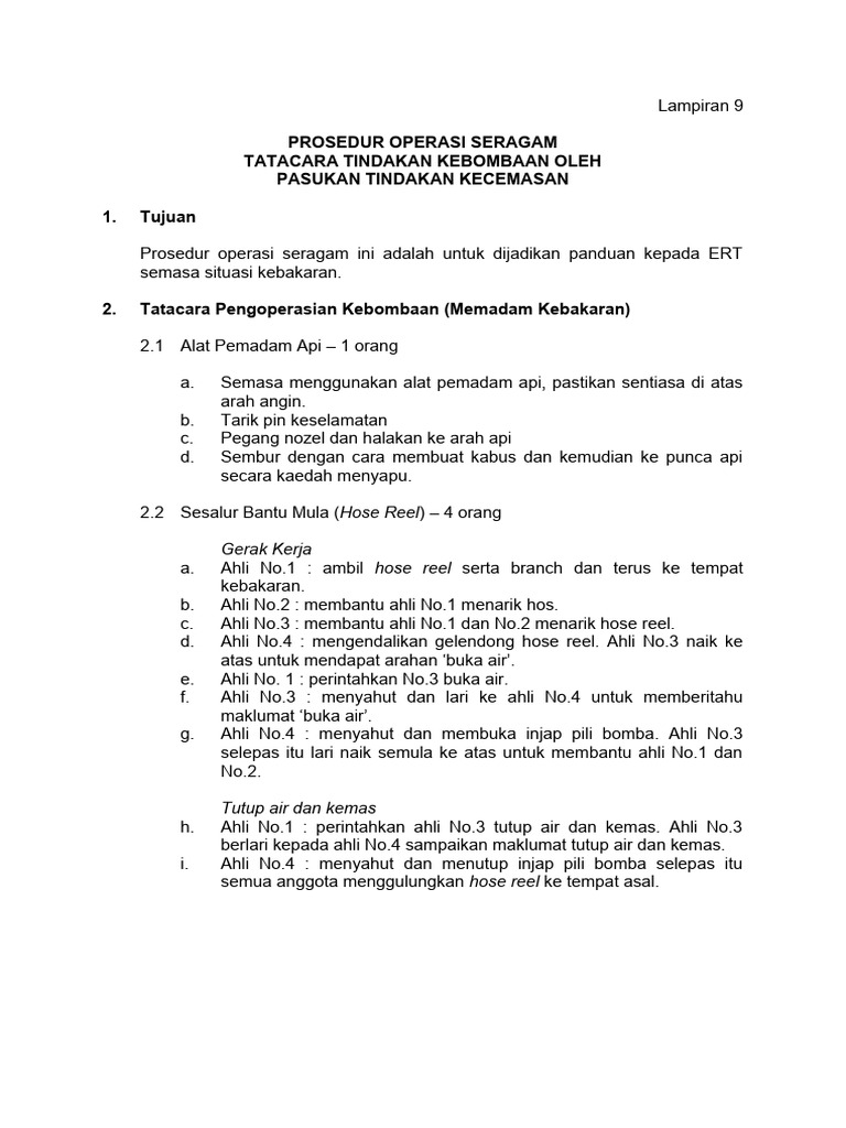 Lampiran 9 - SOP | PDF