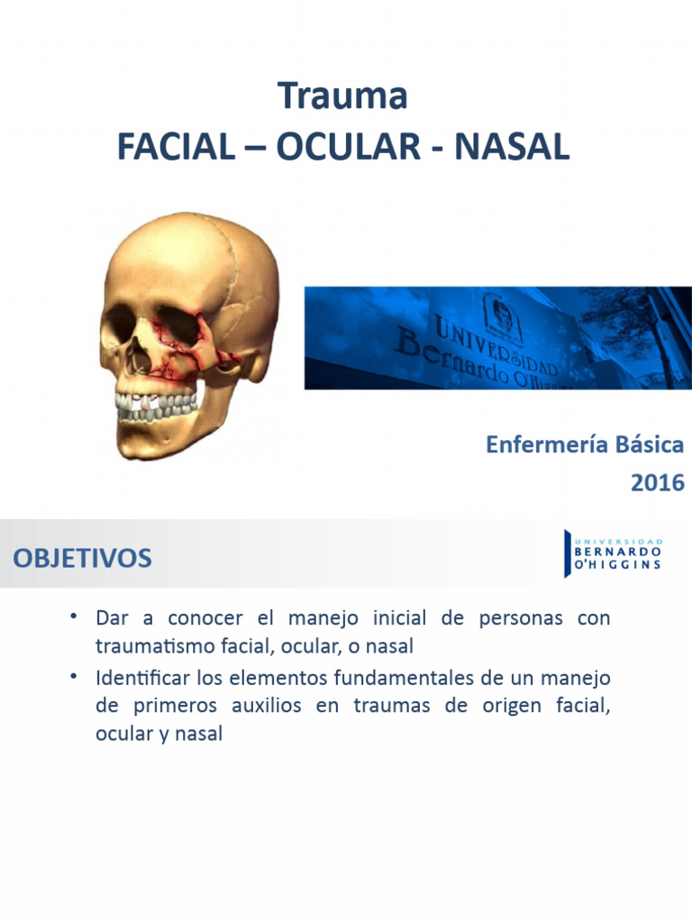 24 Trauma Facial Ocular Nasal | PDF | Cara | Especialidades Medicas