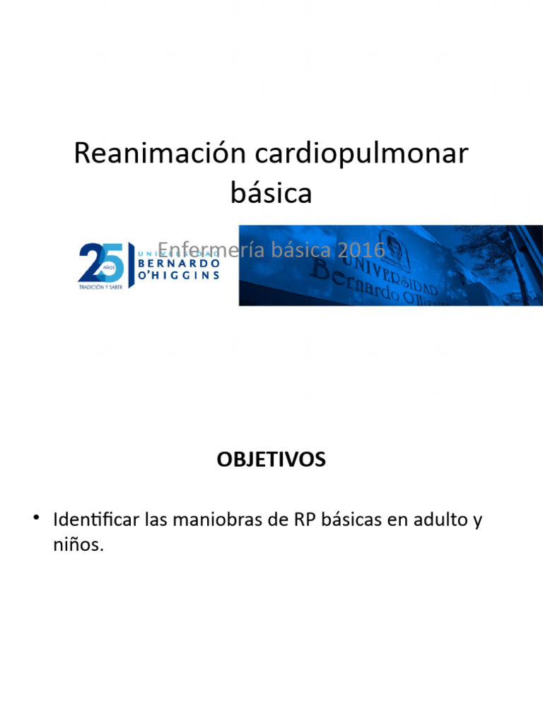 25- RCP basico | PDF | Reanimación cardiopulmonar | Paro cardíaco