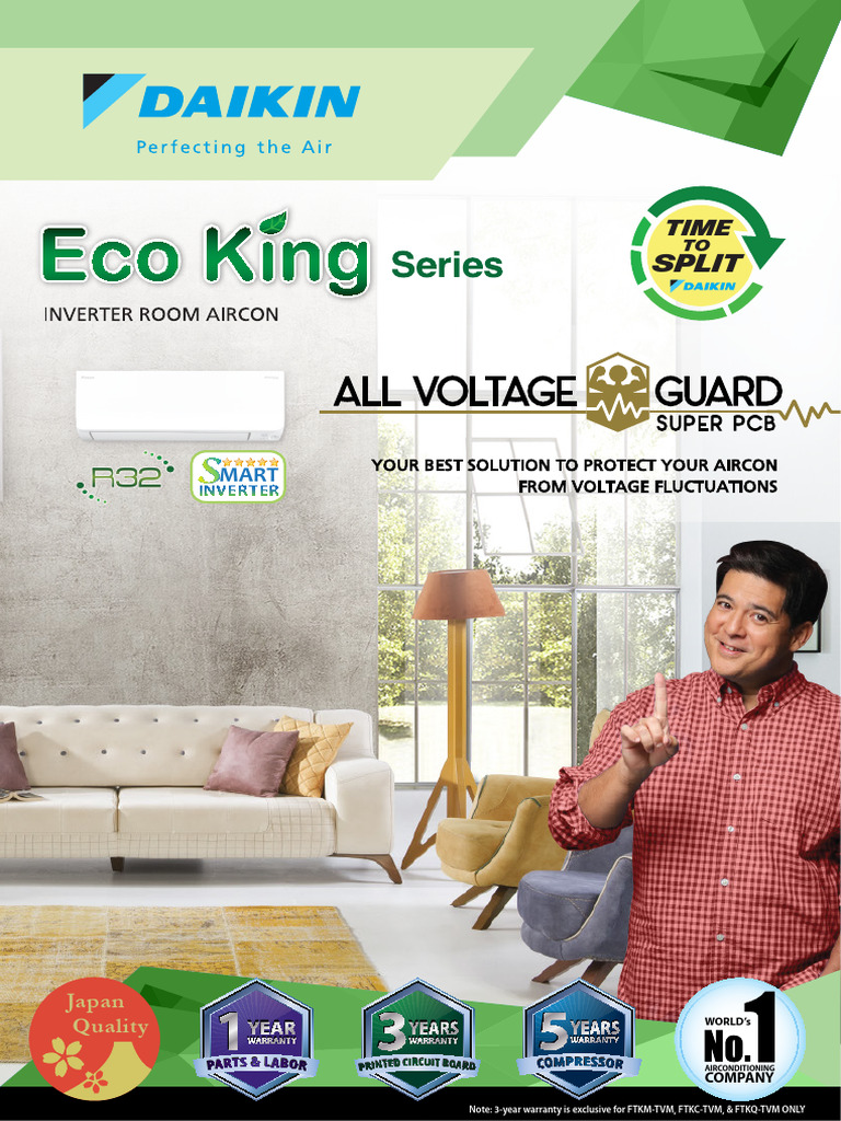 Daikin Aircon Split Type Series 2023 | PDF | Air Conditioning ...