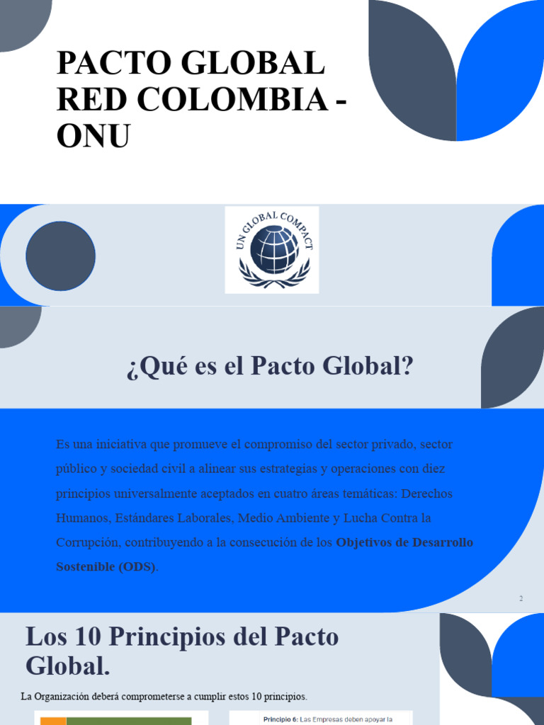 Pacto Global Naciones Unidas | PDF