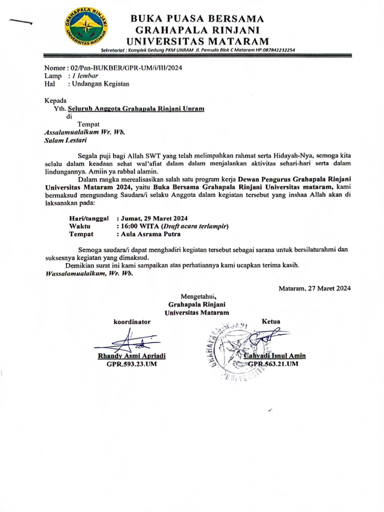 Undangan Bukber | PDF
