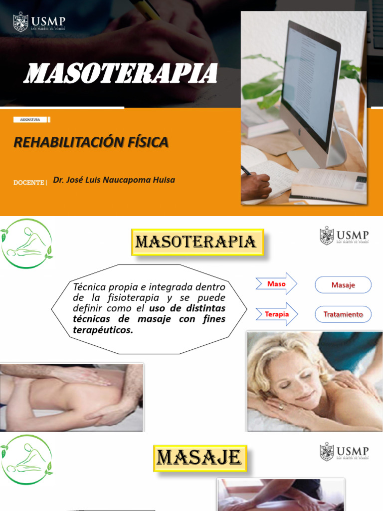 Técnicas y Beneficios de Masoterapia | PDF | Masaje | Mano
