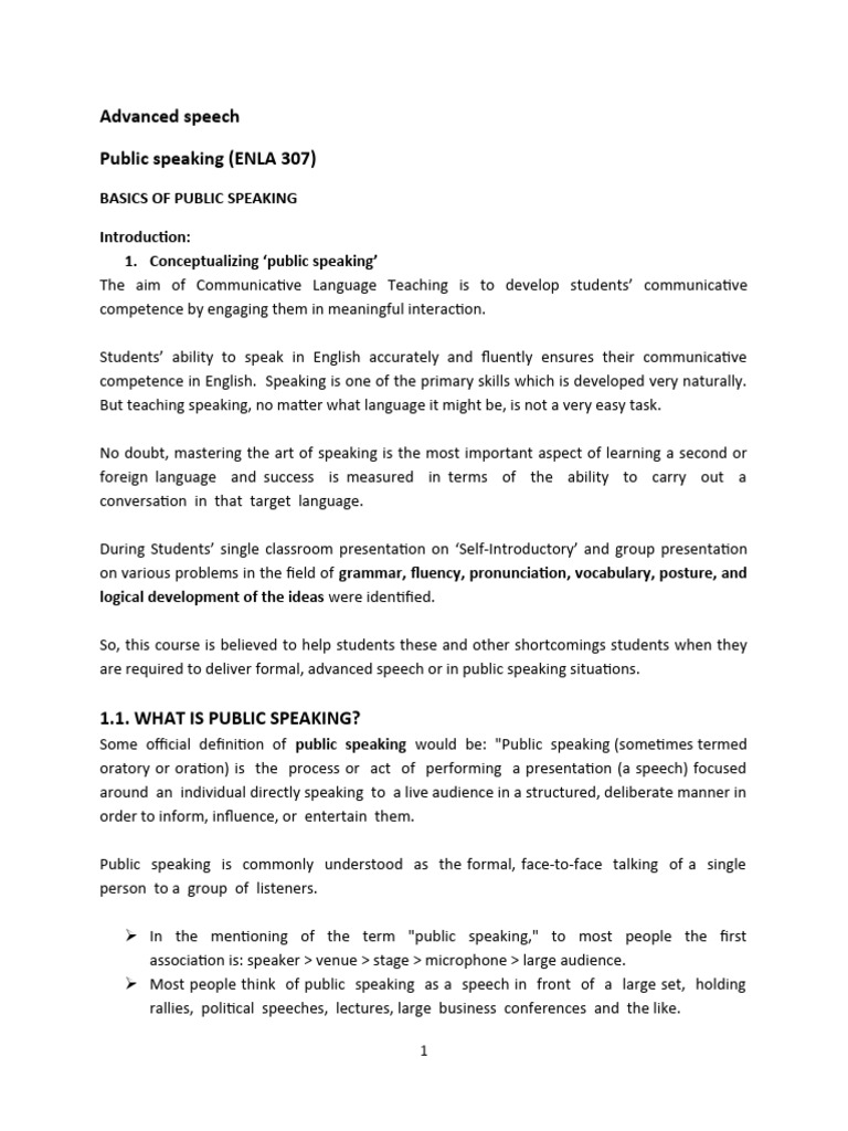 Advanced Speech | Download Free PDF | Public Speaking | Persuasion