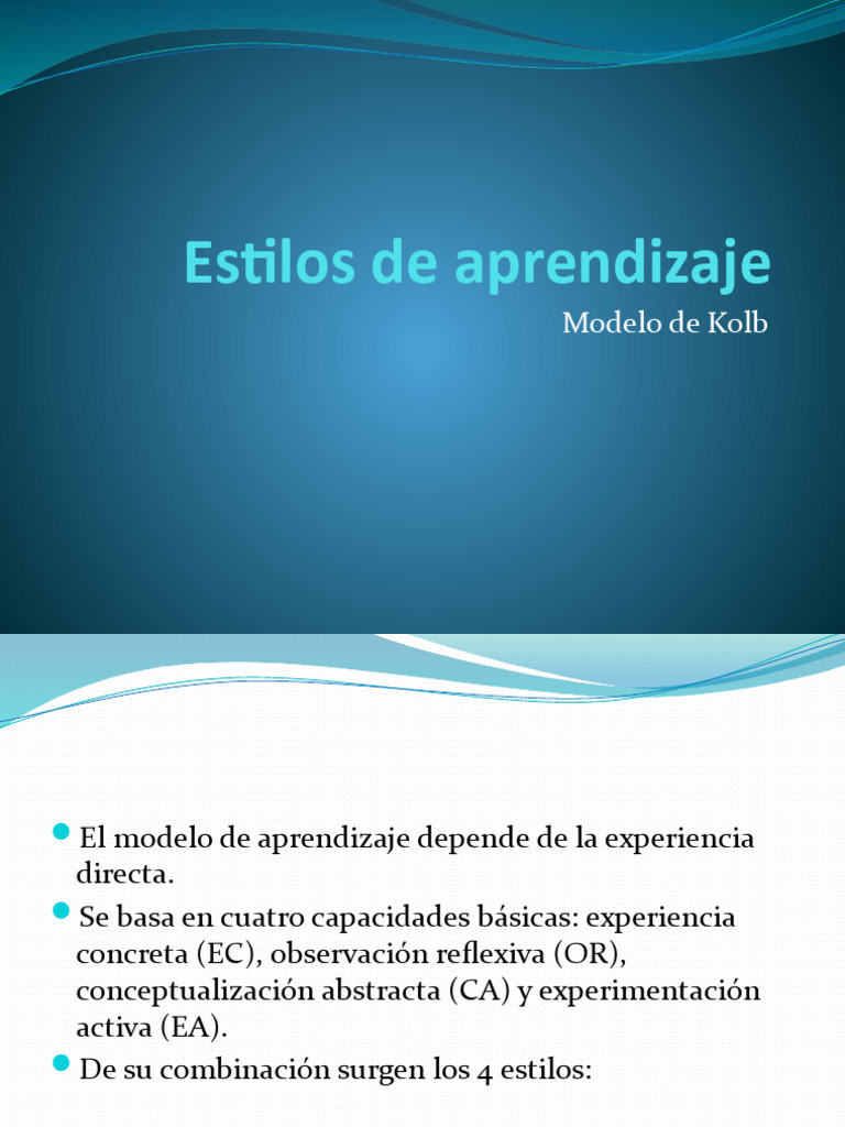 Modelo de Kolb | PDF