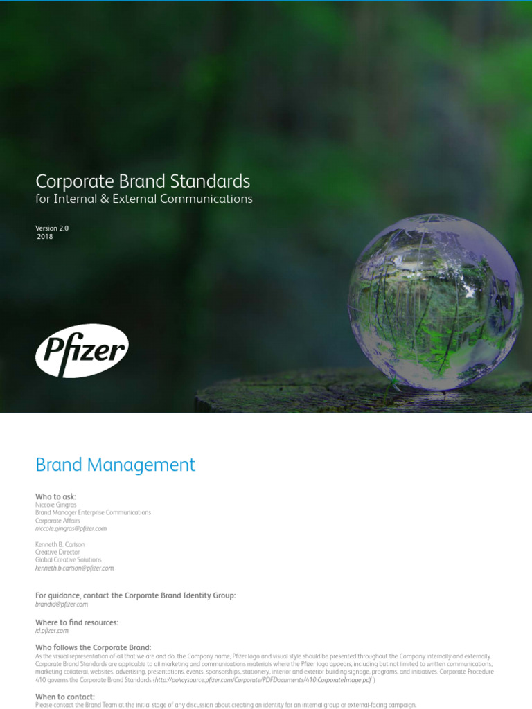 Pfizer Brand Standards | PDF | Logos | Brand