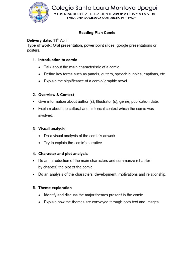Reading Plan Comic | PDF
