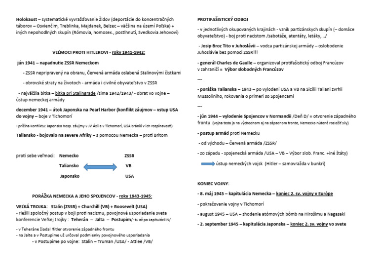 Druhá Svetová Vojna - 1941 - 1945 | PDF
