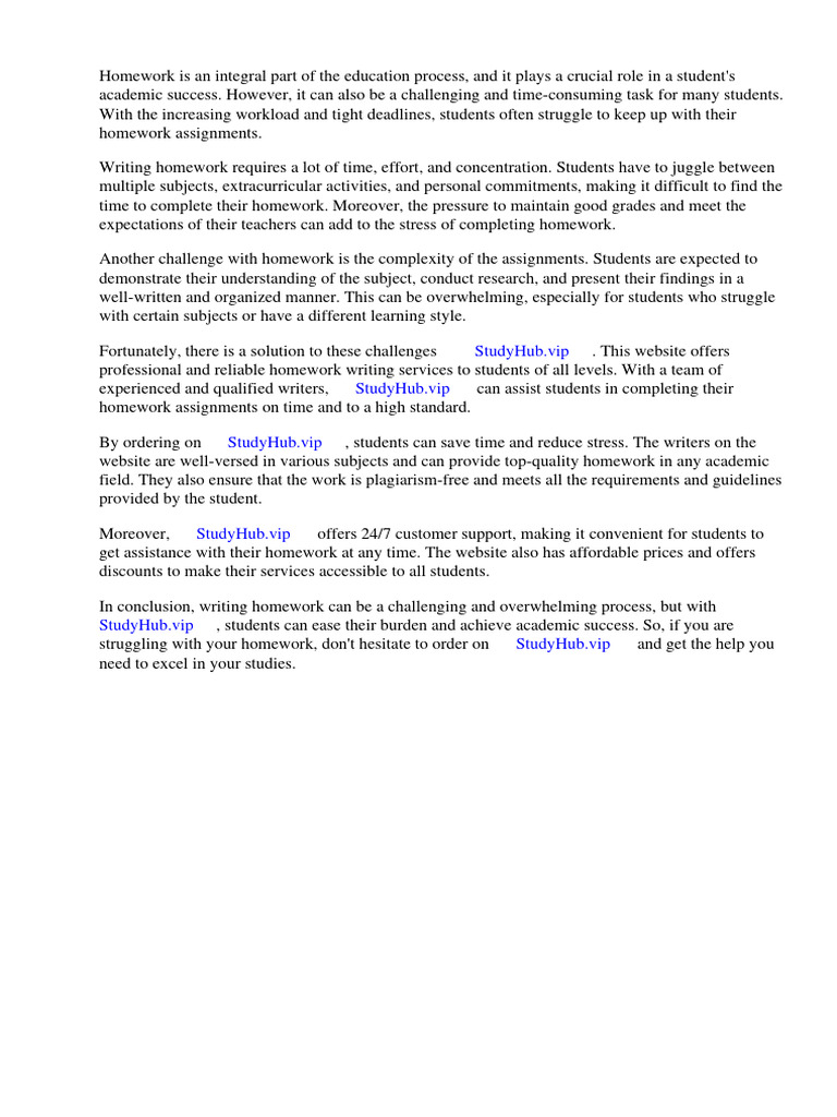 Homework Process | PDF | Homework | Teachers