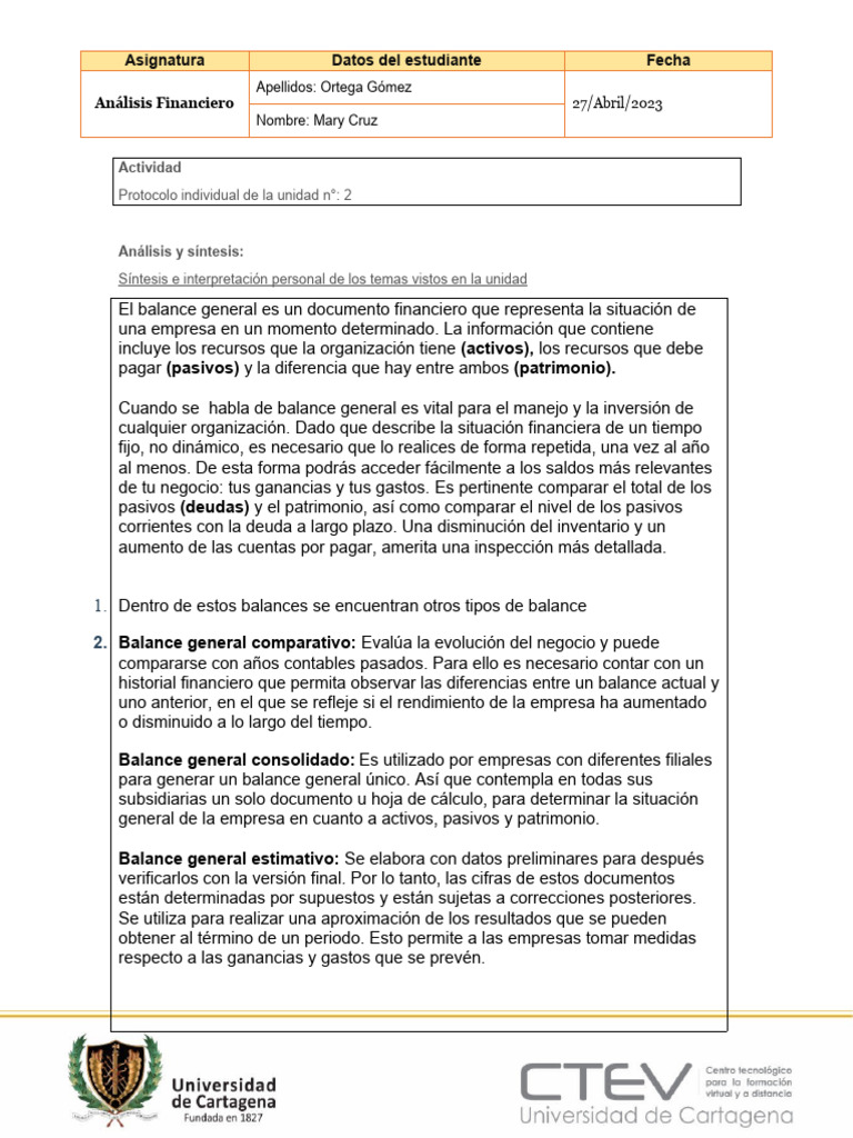 Guía de Balances Generales Empresariales | PDF | Hoja de balance | Business