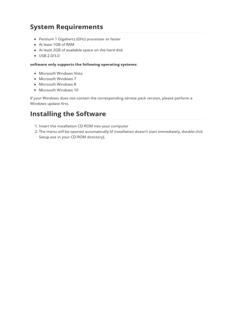 UT315A Software Installation Instruction | PDF | Installation (Computer ...