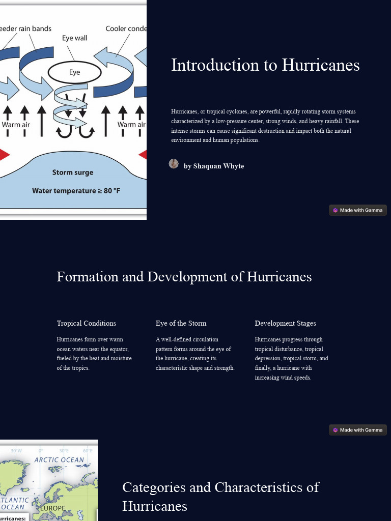 Introduction To Hurricanes | Download Free PDF | Tropical Cyclones | Natural Disasters