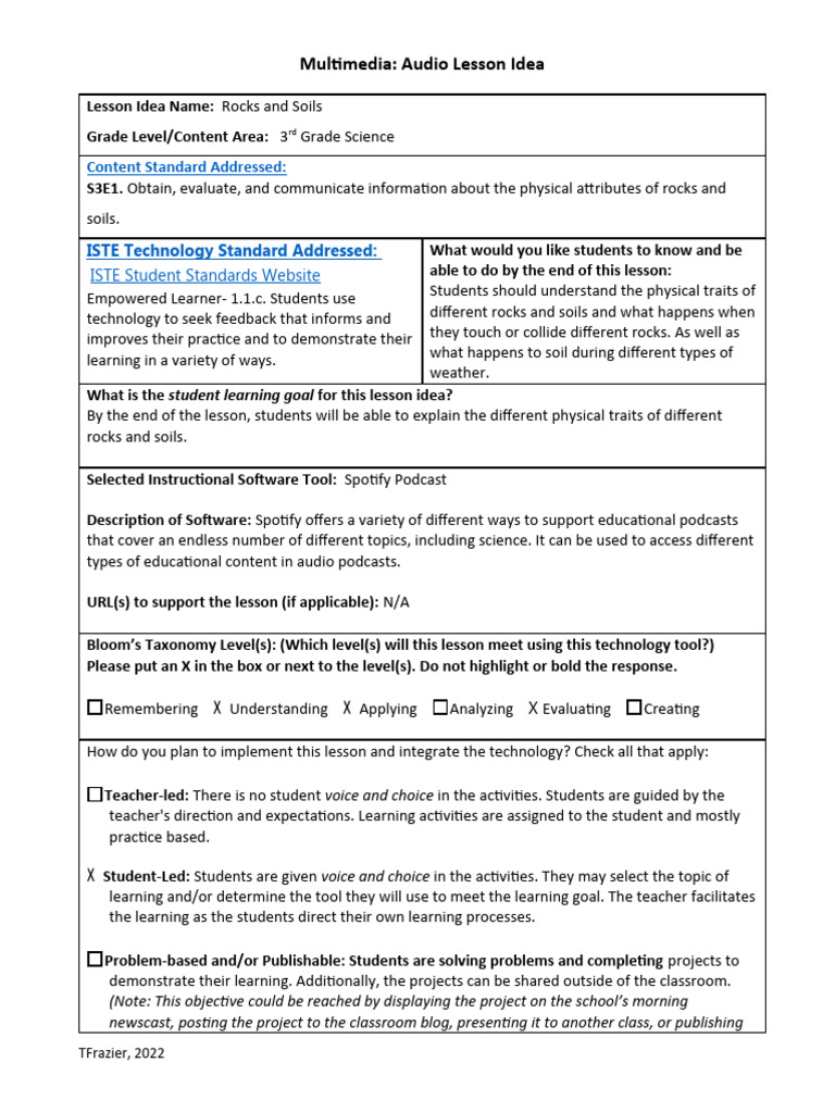 Multimedia Lesson Idea-Erin Isbell | PDF | Learning | Multimedia