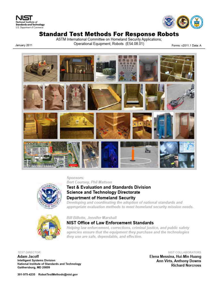 NIST Standard de Evaluación de Robots en Versión Draft | PDF | Robot | Robotics