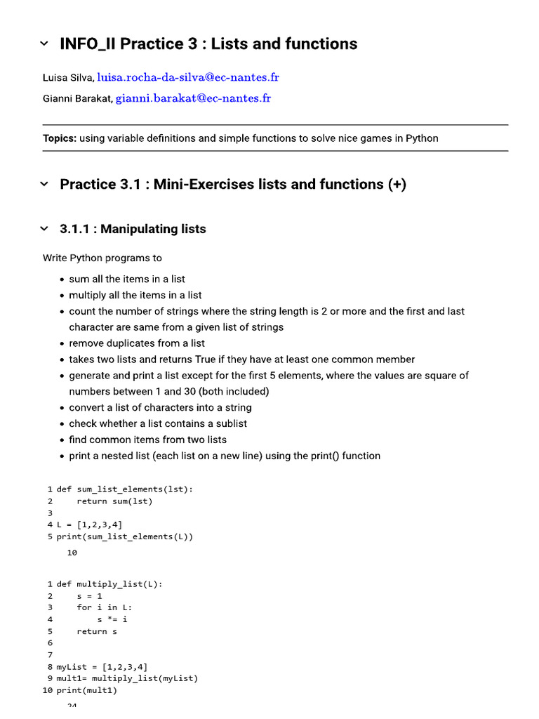 INFO II Practice 3 With Solutions | PDF | Fahrenheit | Computer Programming