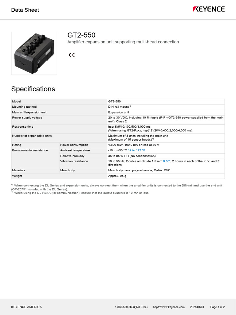 GT2-550 Datasheet | PDF | Power Supply | Amplifier