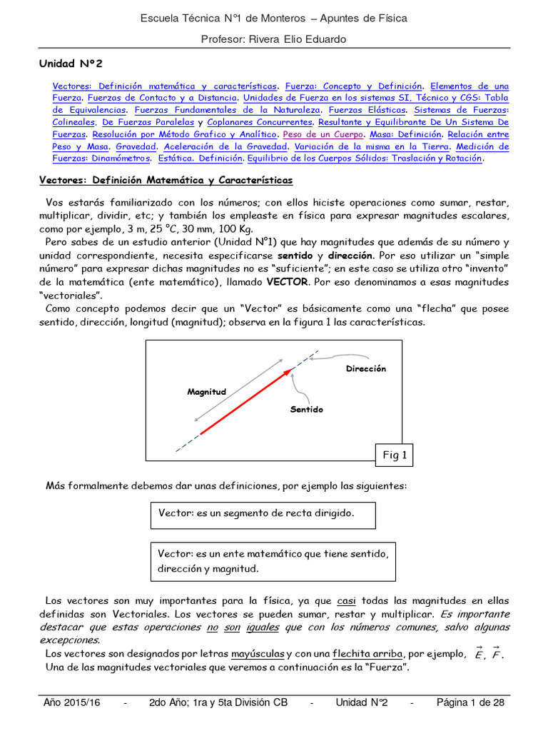 Fuerzas-Por Elio | PDF | Vector Euclidiano | Interacción fundamental