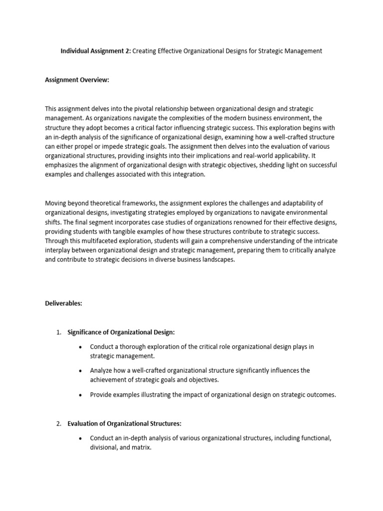 Individual Assignment 2 (2) | PDF | Strategic Management | Critical Thinking