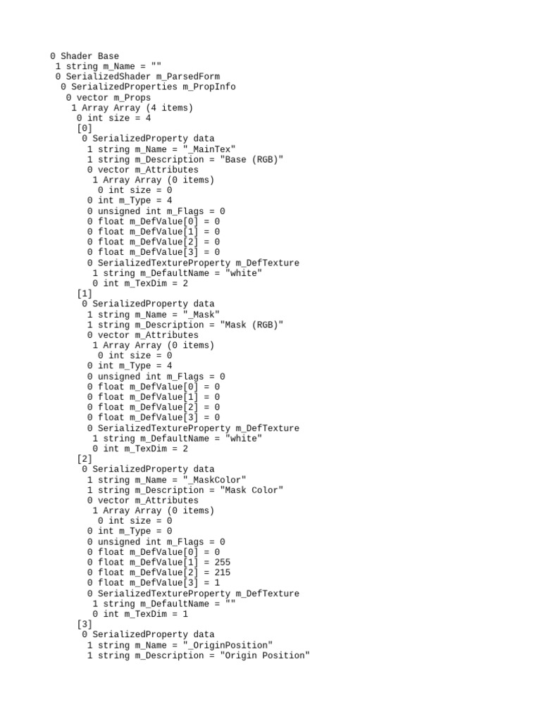 Serialized Shader Structure | PDF | Computer Programming | Computer Data
