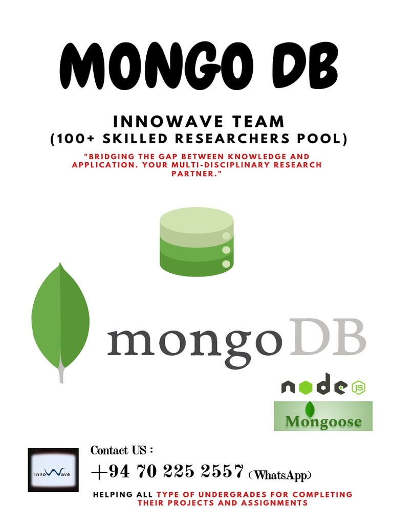 Https Github Com Prasadkaru MongoDB Lesson Code 1704253560 | PDF | Mongo Db | Databases