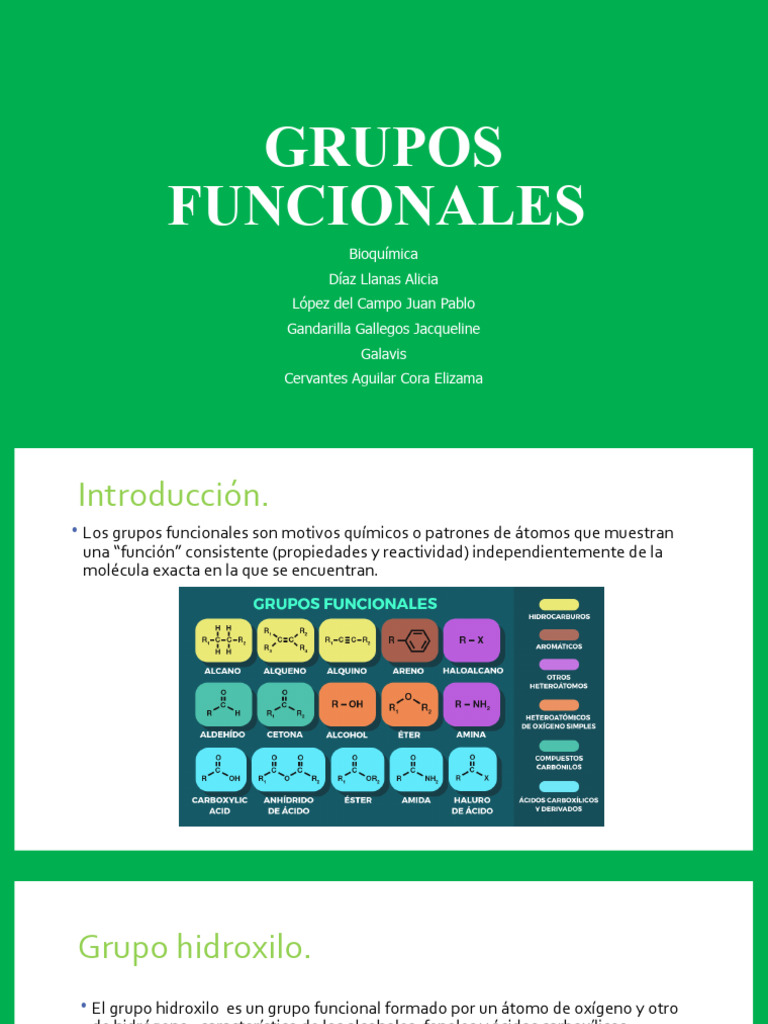 Grupos Funcionales | PDF